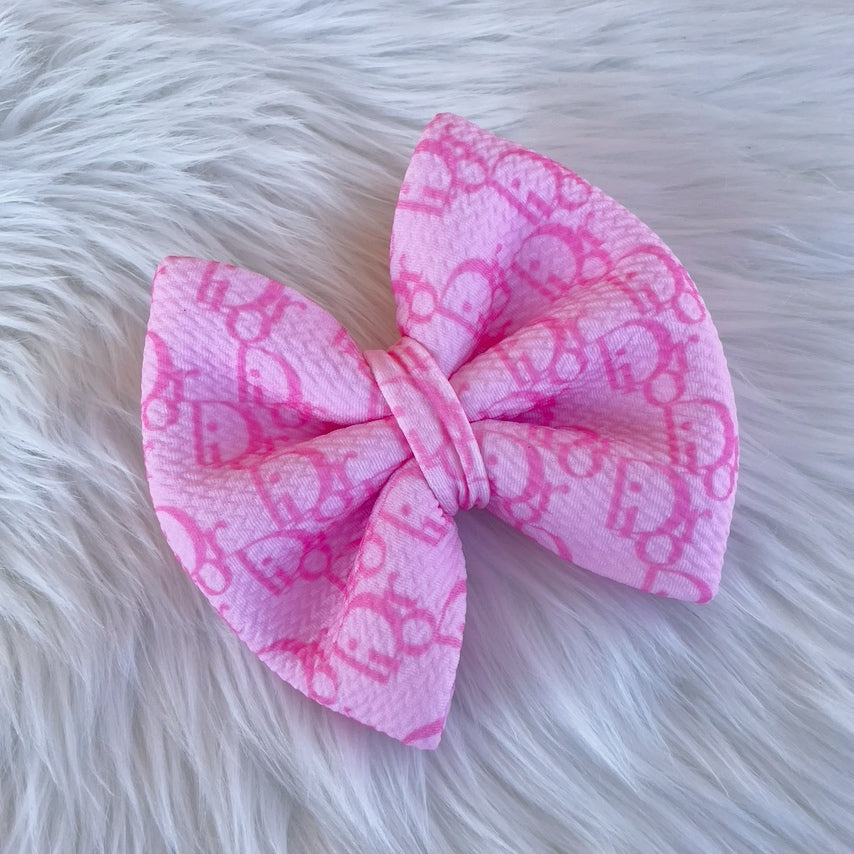 Pink Dior Me Bow – Tutus Bows & Glam